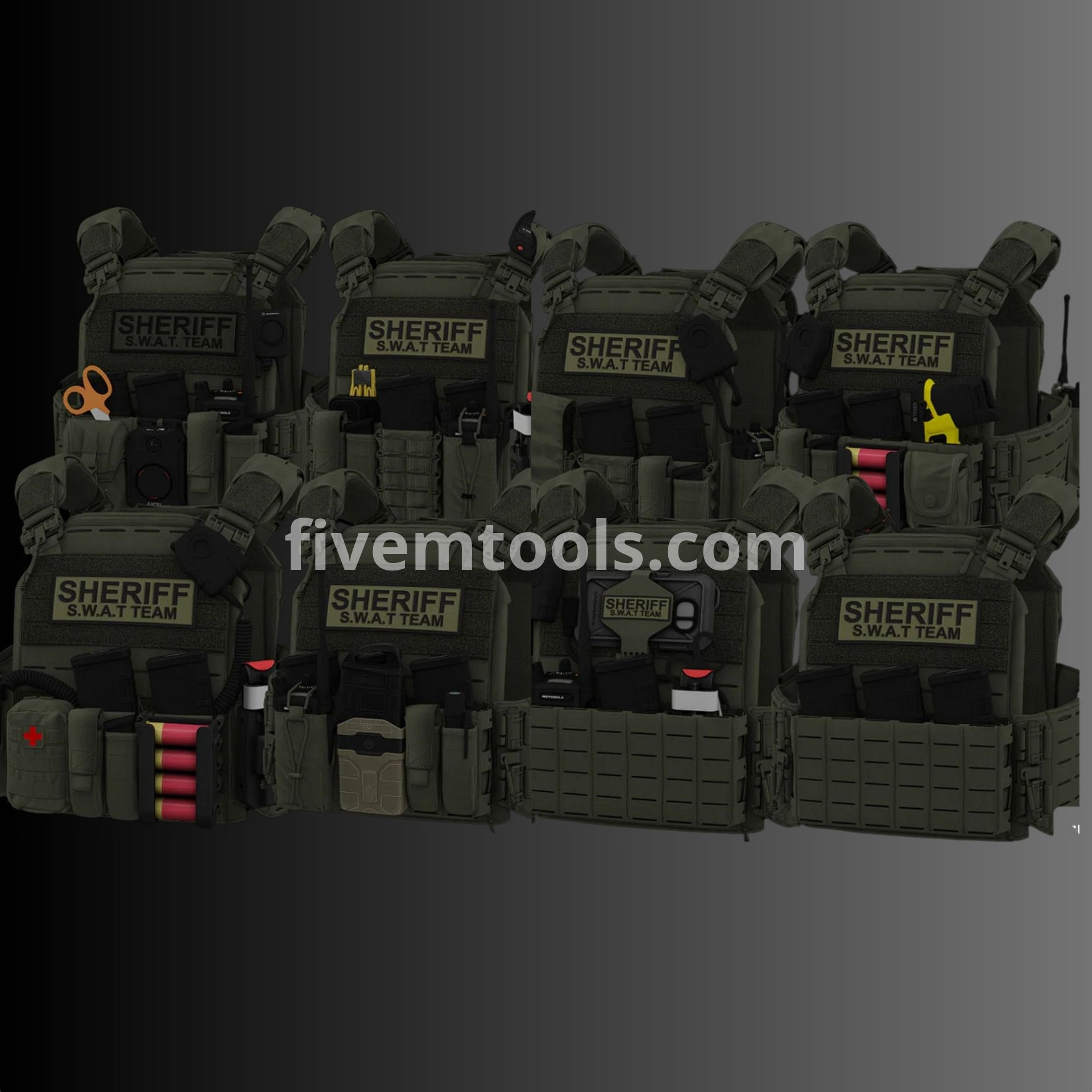FiveM SWAT Sheriff Vest Pack | Tactical EUP Addon | 2K & 4K Textures ...